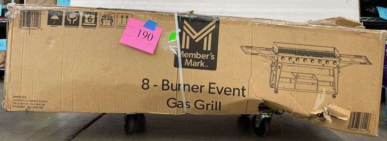 8 BURNER EVENT GAS GRILL IN BOX - Earl's Auction Company