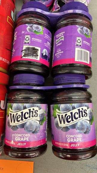 (8) JARS OF JIF PB & (8) JARS OF WELCH'S JELLY - Earl's Auction Company