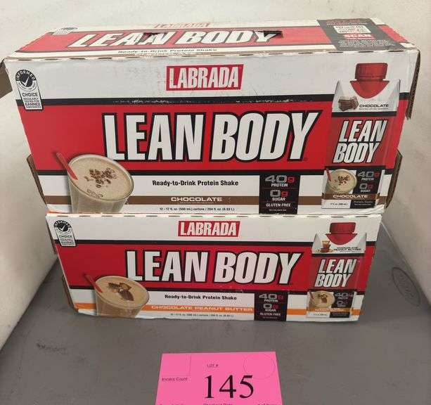 (2) BOXES OF LABRADA LEAN BODY PROTEIN SHAKES - Earl's Auction Company