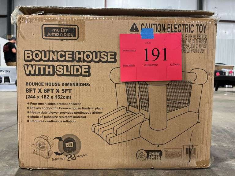 BOUNCE HOUSE W/ SLIDE IN BOX - Earl's Auction Company