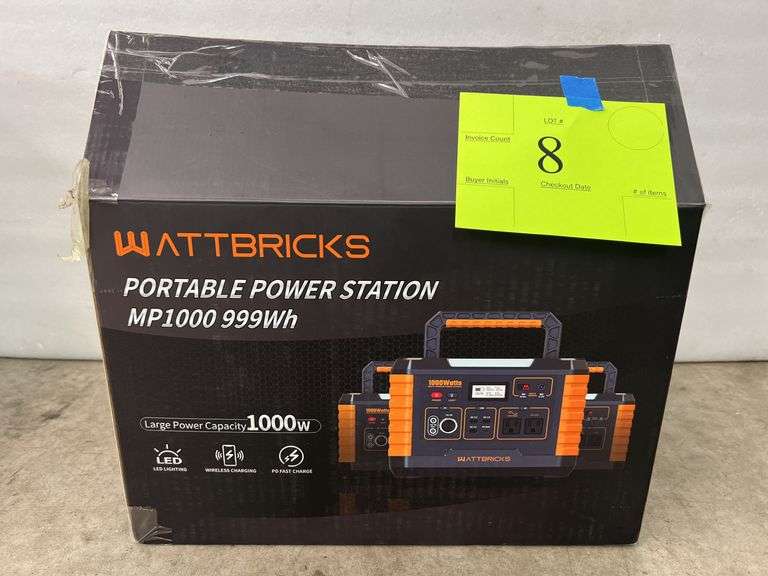 WATTBRICKS PORTABLE POWER STATION IN BOX - Earl's Auction Company