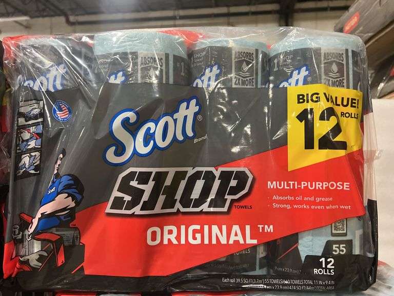 (6) PACKS OF SCOTT SHOP TOWELS - Earl's Auction Company