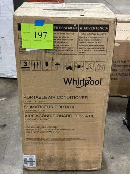 WHIRLPOOL PORTABLE AIR CONDITIONER IN BOX - Earl's Auction Company