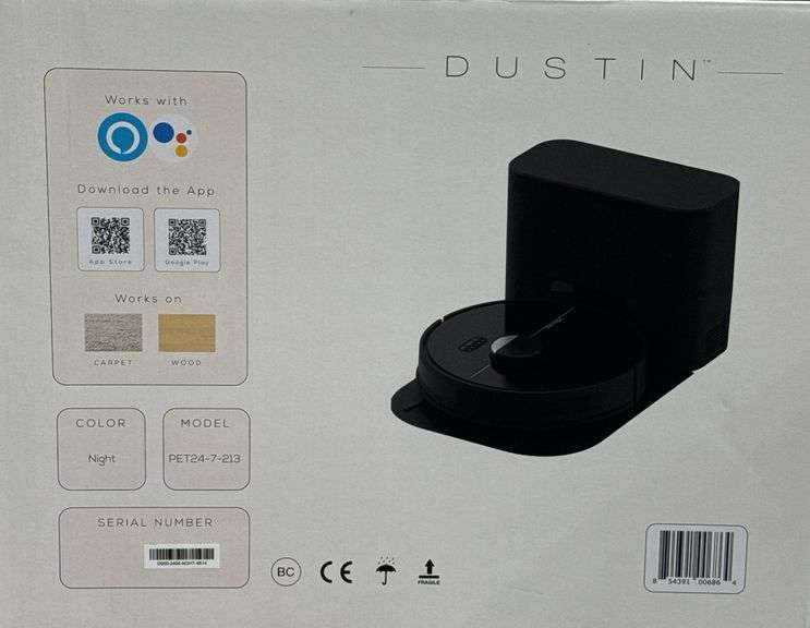 AS IS - (2) BOBSWEEP DUSTIN ROBOT VACUUMS IN BOXES - Earl's Auction Company