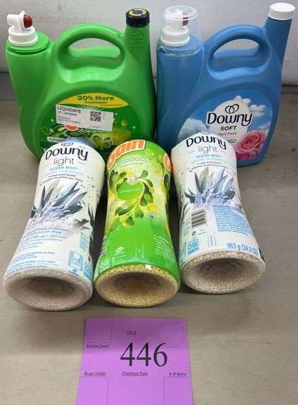 5PC LAUNDRY LOT - DETERGENT, SOFTENER & SCENT BEADS - Earl's Auction Company