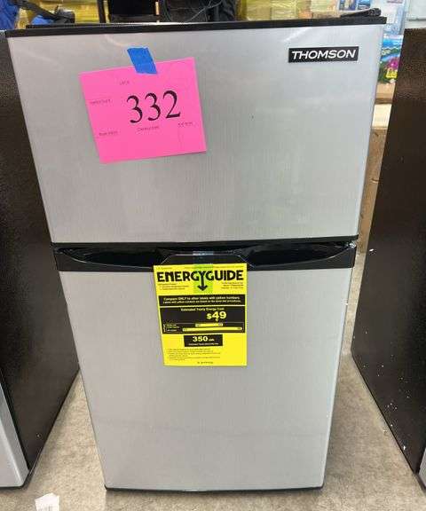 AS IS - THOMSON 3.1CU FT STAINLESS REFRIGERATOR - Earl's Auction Company