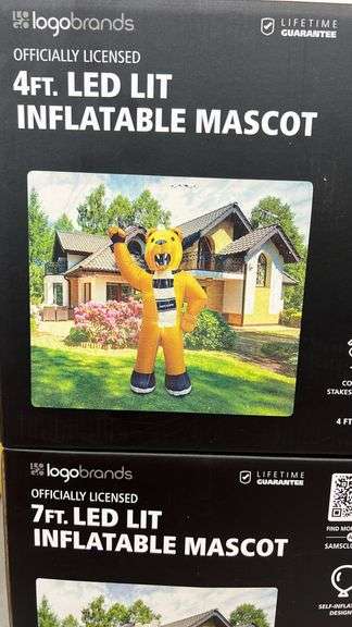 (2) LOGO BRANDS INFLATABLE MASCOTS IN BOX - PENN STATE & GEORGIA - Earl ...