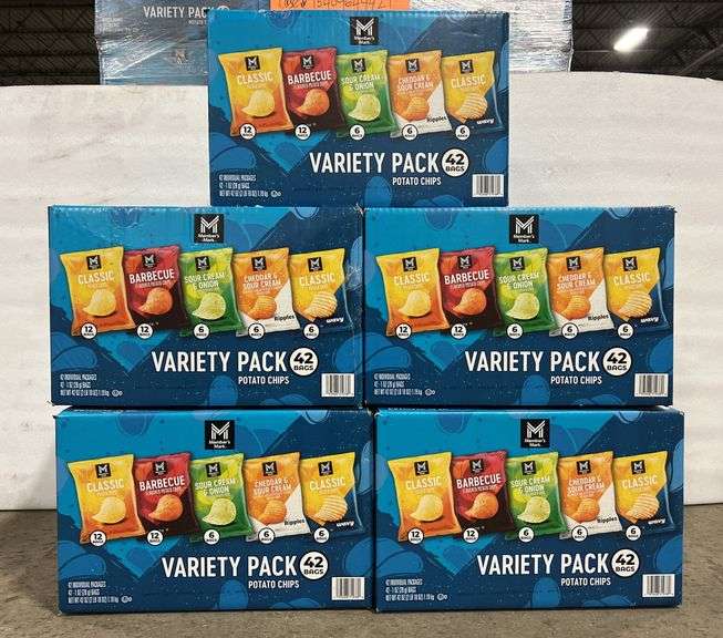 (5) BOXES OF VARIETY PACK POTATO CHIPS - Earl's Auction Company