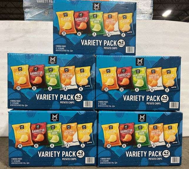 (5) BOXES OF VARIETY PACK POTATO CHIPS - Earl's Auction Company