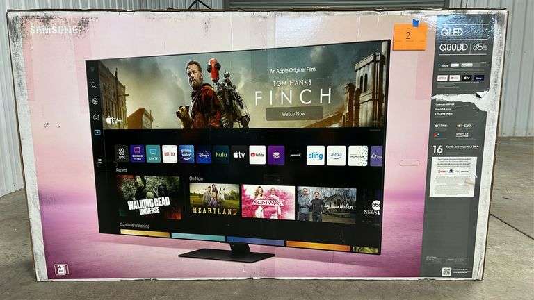 SAMSUNG 85" Q80BD QLED 4K SMART TV IN BOX - Earl's Auction Company
