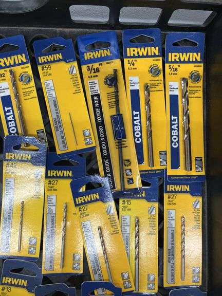 MISC LOT OF IRWIN DRILL BITS - Earl's Auction Company