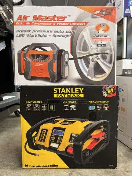 STANLEY FATMAX POWER & AIRMASTER COMPRESSOR/INFLATOR IN BOX - Earl's ...