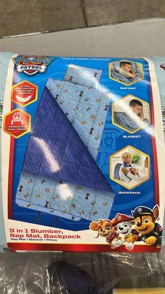 2PC KIDS BEDDING LOT - PAW PATROL NAP MAT & MINION PLUSH - Earl's ...