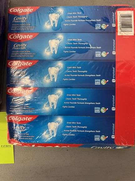 (5) PACKS OF TOOTHPASTE - CREST & COLGATE - Earl's Auction Company