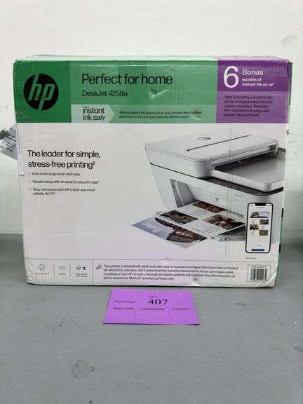 AS IS- HP DESKJET PRINTER IN BOX - Earl's Auction Company