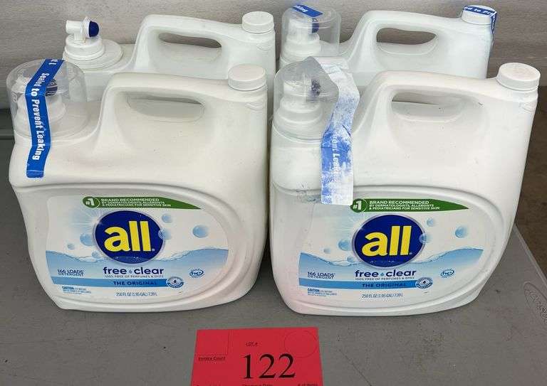(4) JUGS OF ALL DETERGENT - Earl's Auction Company