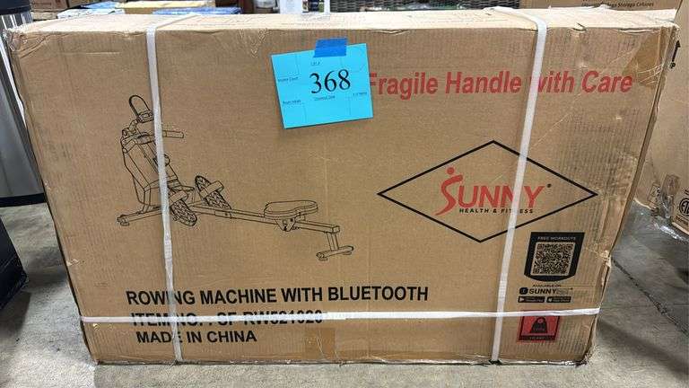 SUNNY HEALTH & FITNESS ROWING MACHINE IN BOX - Earl's Auction Company