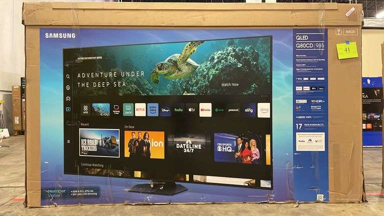 SAMSUNG 98" Q80CD QLED 4K SMART TV IN BOX - Earl's Auction Company