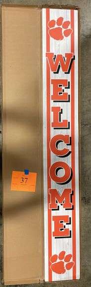 48" CLEMSON TIGERS WELCOME SIGN - Earl's Auction Company
