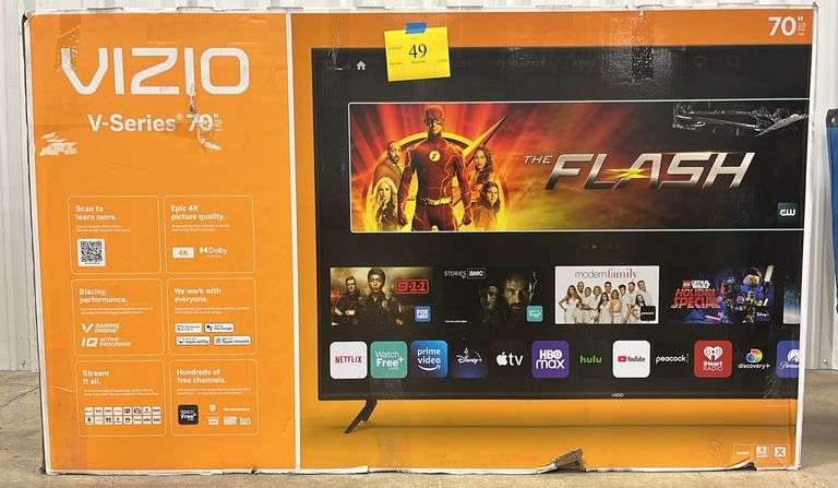VIZIO 70" V SERIES 4K SMART TV IN BOX - Earl's Auction Company