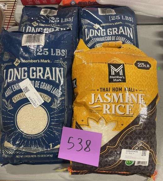 (4) BAGS OF RICE - LONG GRAIN & JASMINE - Earl's Auction Company