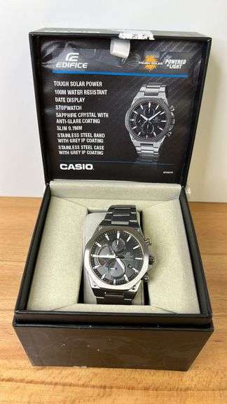 CASIO EDIFICE MENS WATCH W/ BOX - Earl's Auction Company