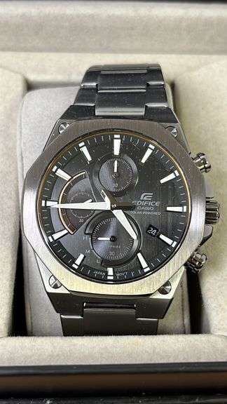 CASIO EDIFICE MENS WATCH W/ BOX - Earl's Auction Company