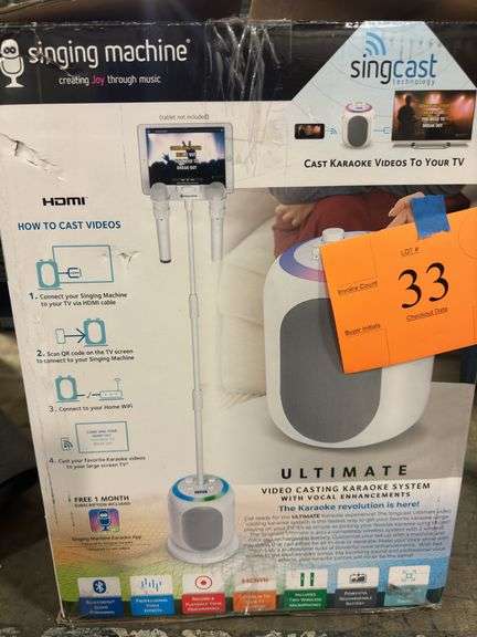 SINGCAST SINGING MACHINE IN BOX - Earl's Auction Company