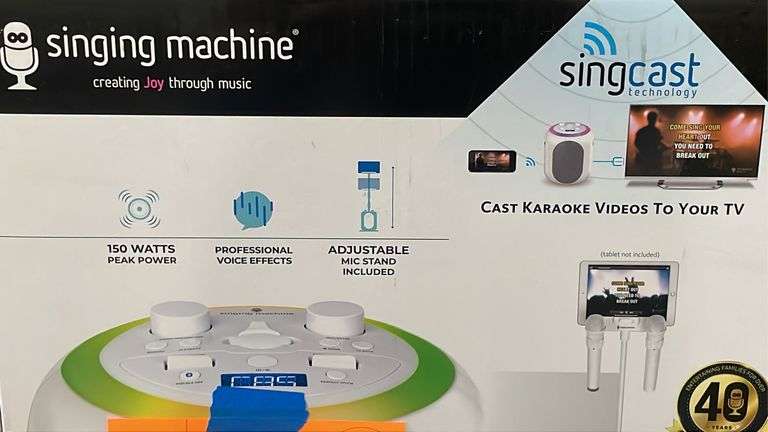 SING CAST SINGING MACHINE IN BOX - Earl's Auction Company