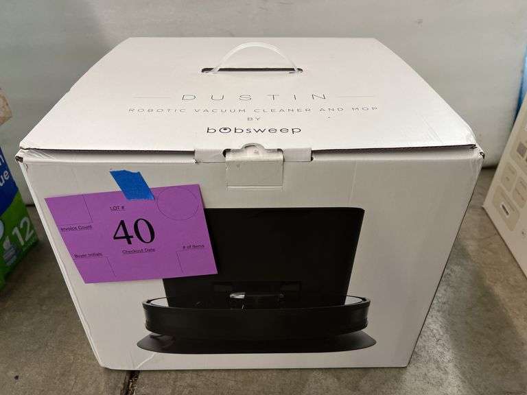 BOBSWEEP DUSTIN ROBOT VACUUM IN BOX - NIGHT - Earl's Auction Company