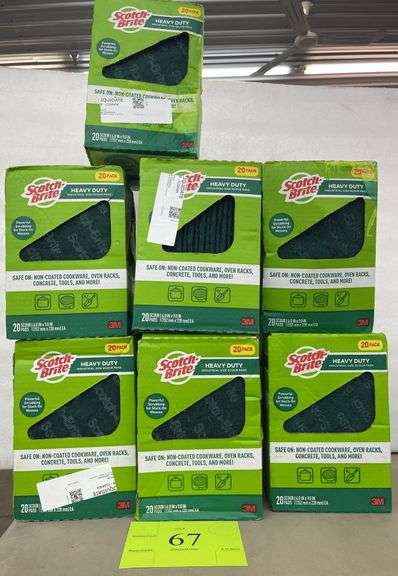 (7) BOXES OF SCOTCH BRITE SCOUR PADS - Earl's Auction Company