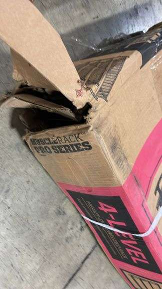 AS IS - MUSCLE RACK PRO SERIES 4 LEVEL SHELVING IN BOX - Earl's Auction ...