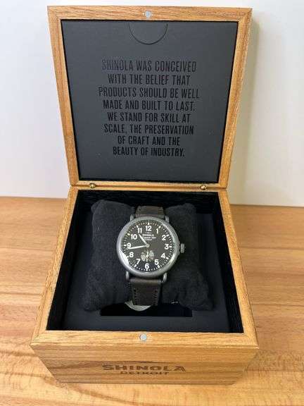 SHINOLA MENS WATCH W/ BOX (MSRP $650.00) - Earl's Auction Company
