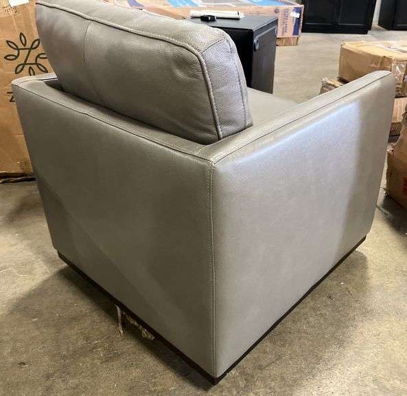 COLE & RYE MODULAR SWIVEL ACCENT CHAIR - GREY - Earl's Auction Company