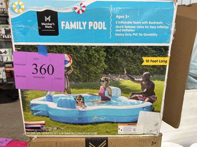 (3) FAMILY POOLS IN BOXES - Earl's Auction Company