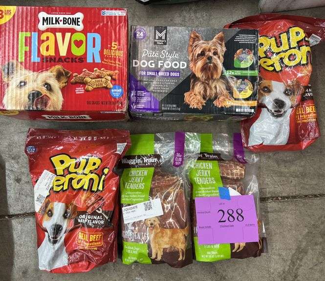6PC DOG FOOD/ TREAT LOT - SEE PHOTOS - Earl's Auction Company