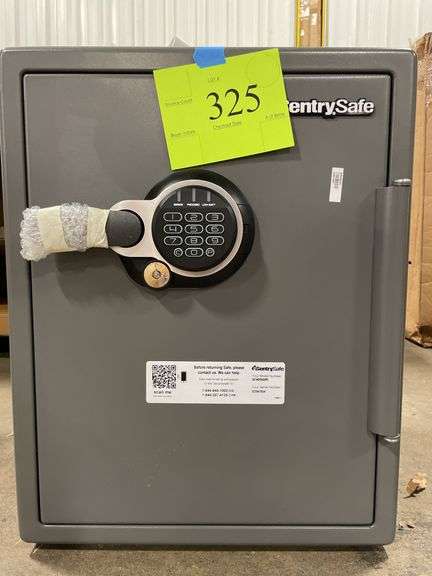 SENTRY SAFE KEYPAD SAFE W/ FACTORY COMBO- GREY - Earl's Auction Company
