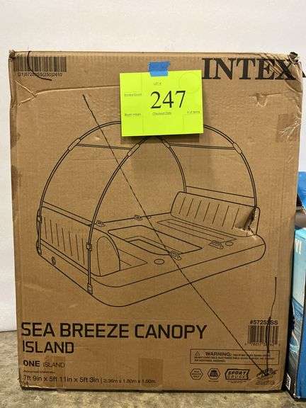 INTEX CANOPY ISLAND & WATERAFT 8FT INFLATABLE DOCK IN BOXES - Earl's ...