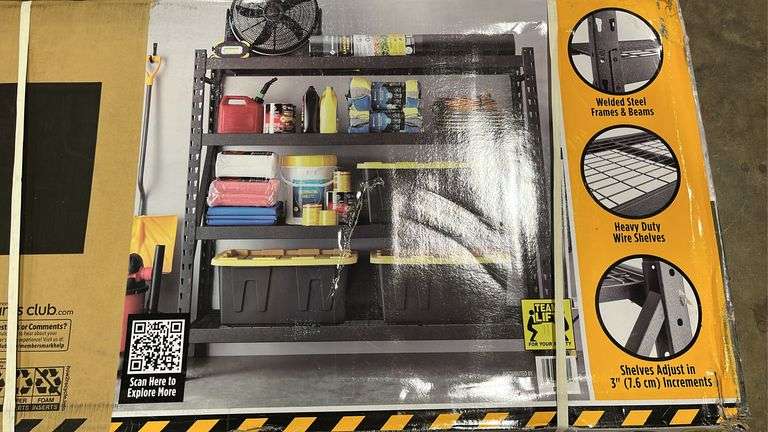 HEAVY DUTY 4 SHELF STORAGE RACK IN BOX - Earl's Auction Company