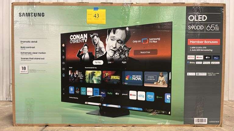 SAMSUNG 65" OLED S90DD SMART TV IN BOX - Earl's Auction Company