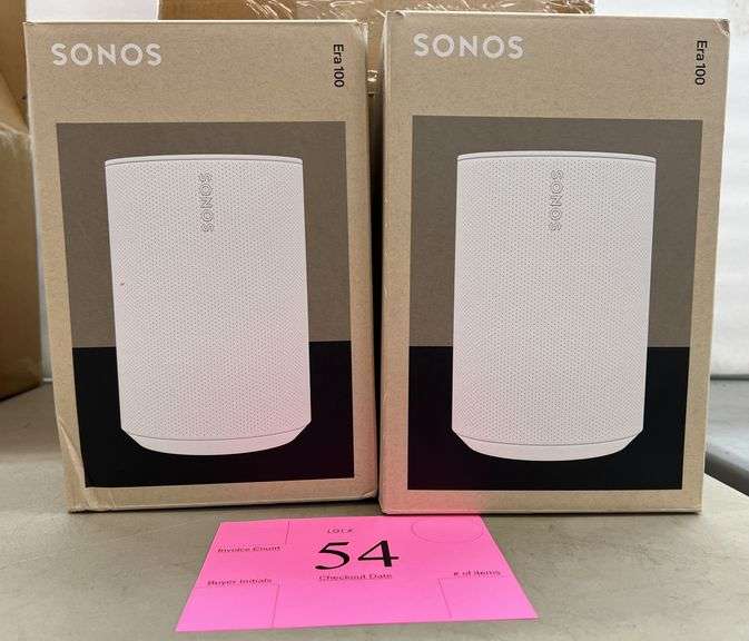 (2) SONOS ERA 100 SPEAKERS IN BOXES - Earl's Auction Company
