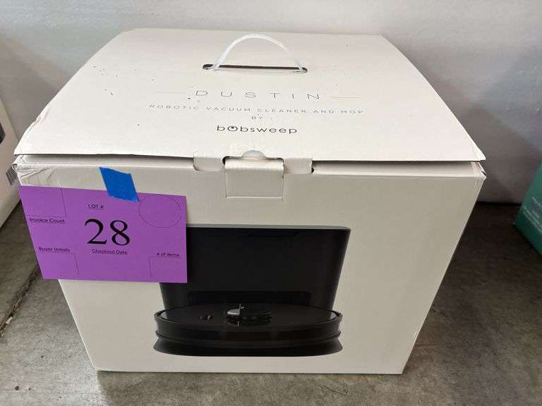 BOBSWEEP DUSTIN ROBOT VACUUM IN BOX - NIGHT - Earl's Auction Company