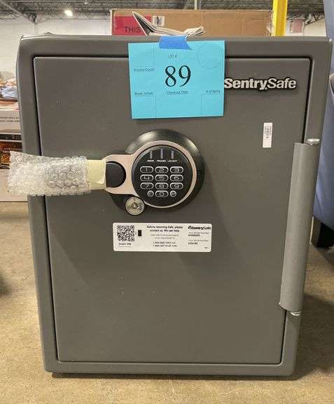 SENTRY SAFE KEY PAD SAFE W/ COMBO - GREY - Earl's Auction Company