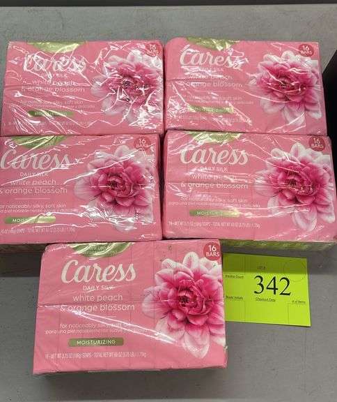 (5) PACKS OF CARESS BODY SOAP BARS - Earl's Auction Company