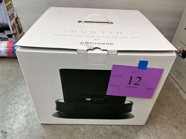BOBSWEEP DUSTIN ROBOT VACUUM IN BOX - NIGHT - Earl's Auction Company