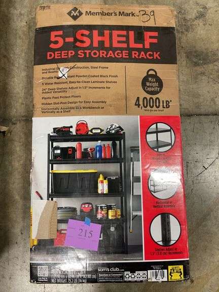 5 SHELF DEEP STORAGE RACK IN BOX - Earl's Auction Company