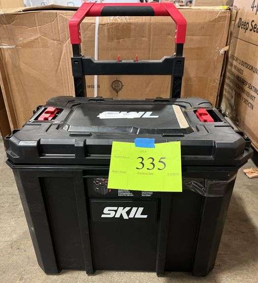 SKIL 4PC ROLLING TOOLBOX SET - BLACK & RED - Earl's Auction Company