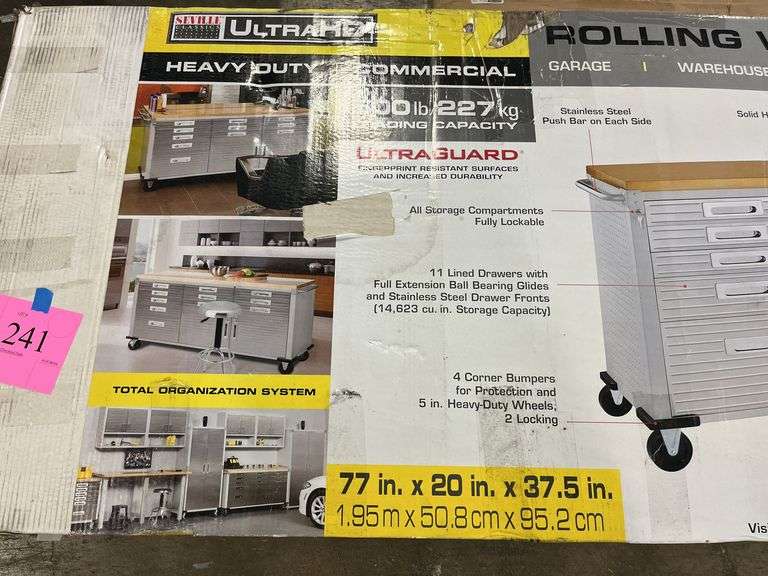 SEVILLE CLASSICS ROLLING WORKBENCH IN BOXES - Earl's Auction Company