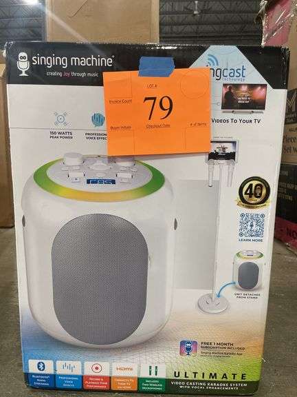 SING CAST SINGING MACHINE IN BOX - Earl's Auction Company