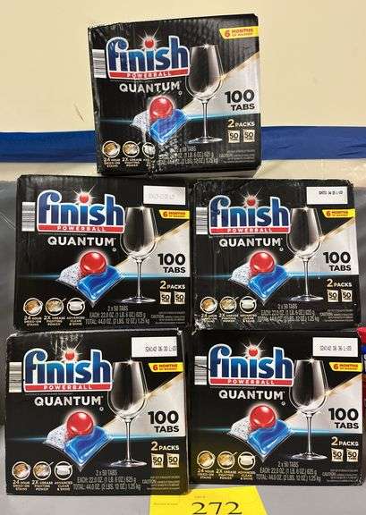 (5) BOXES OF FINISH DISH DETERGENT TABS - Earl's Auction Company